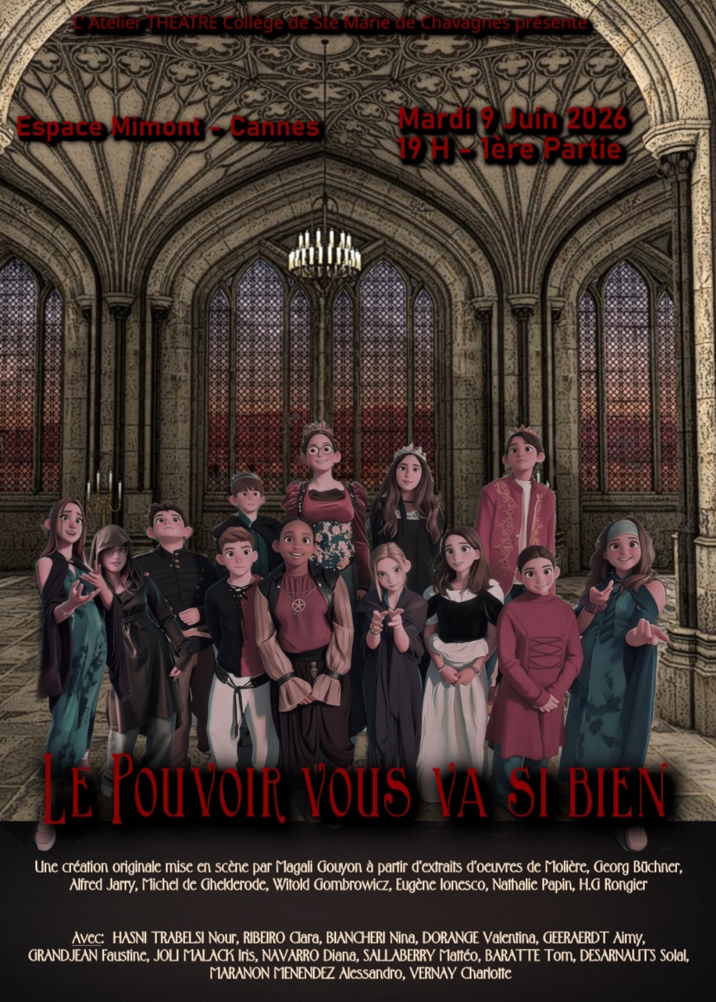 Représentation de théâtre pour les collégiens et lycéens - Sainte Marie ...